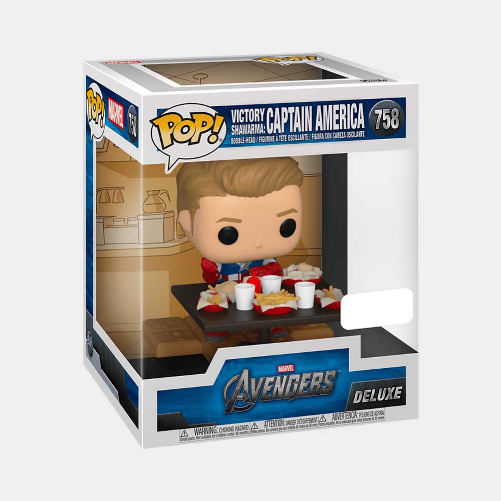FUNKO POP! DELUXE MARVEL: THE AVENGERS – VICTORY SHAWARMA – CAPTAIN ...